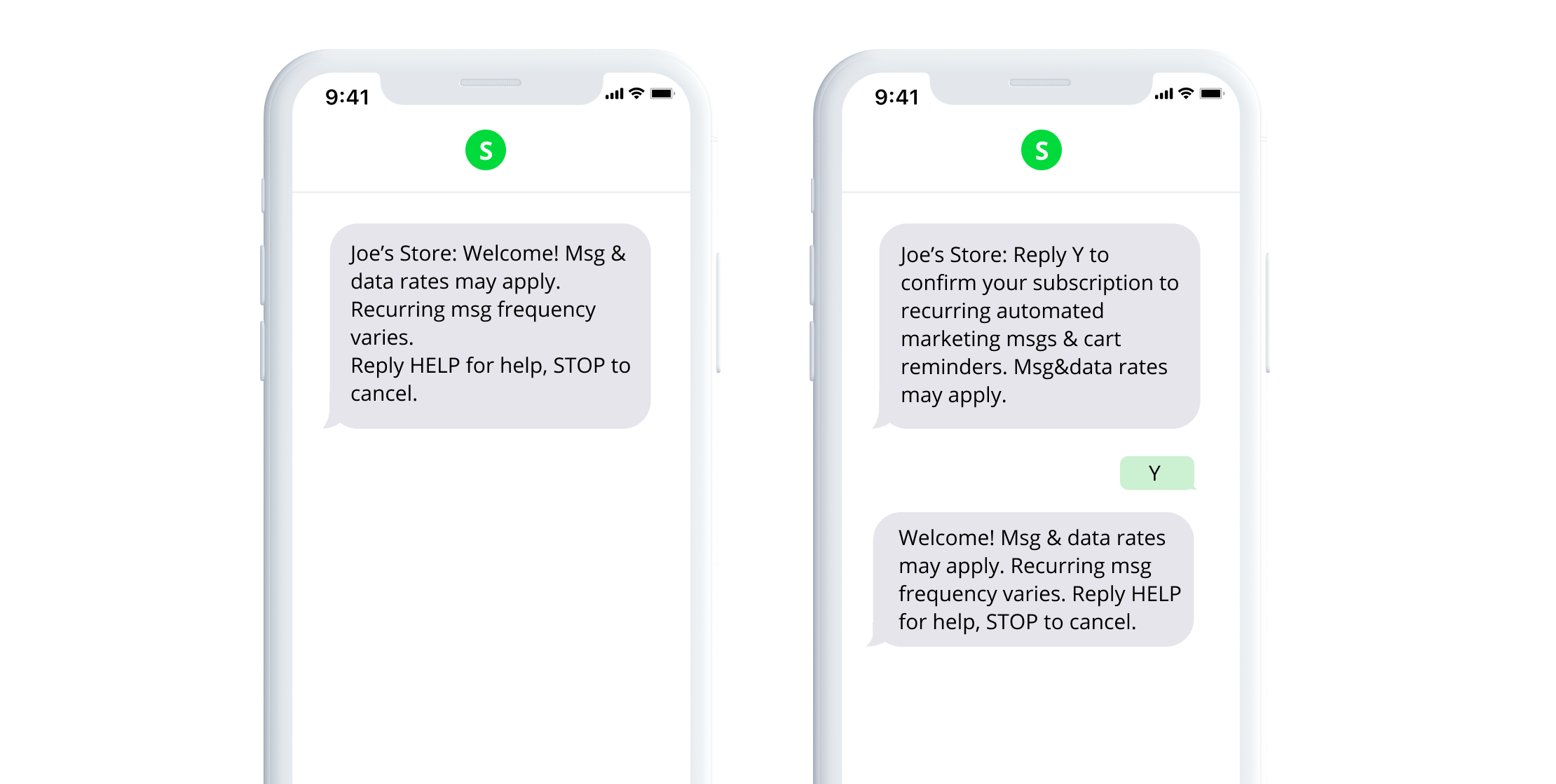 Knowledge Base SMS Double Opt in Information For US Shoppers